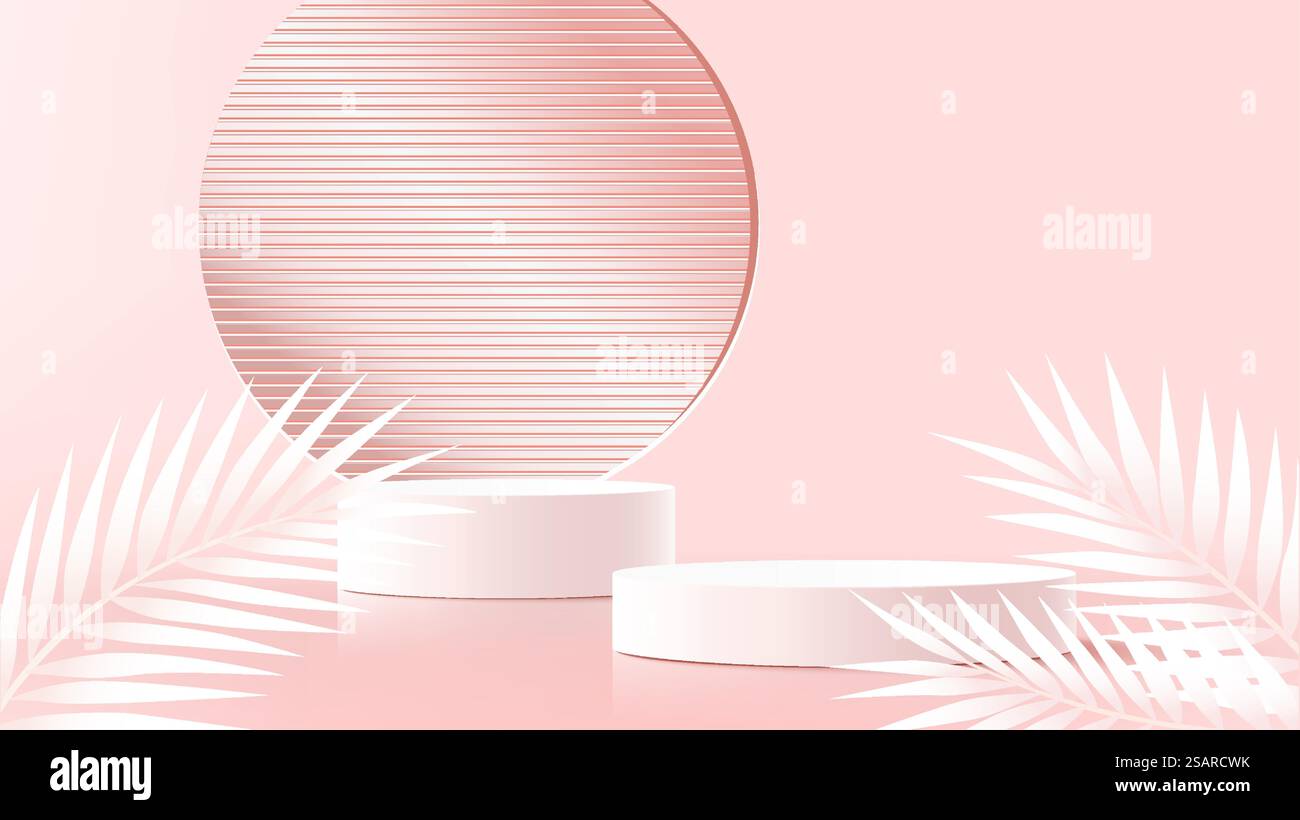 Abstract geometric shape background, modern minimalist mock up for podium display or showcase ...