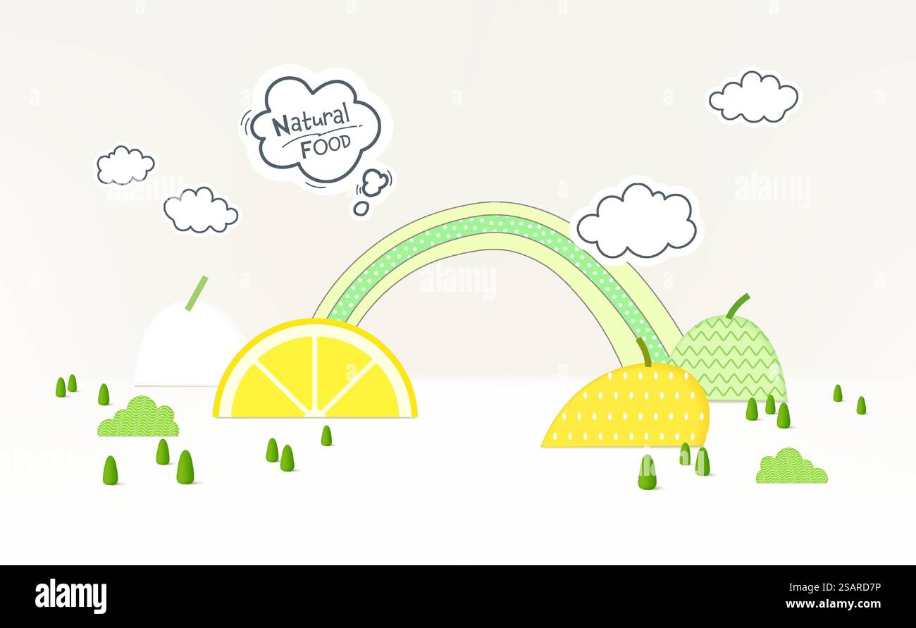 Food background concept organic Stock Vector Images - Alamy