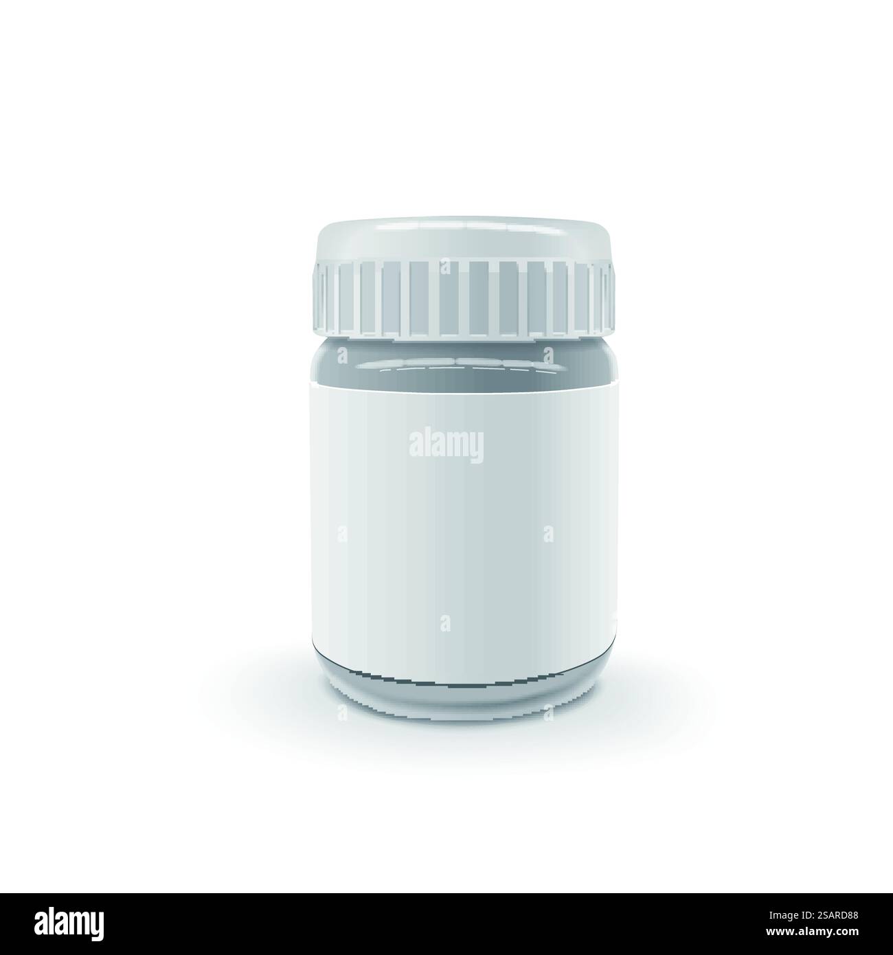 Blank glass jar white Stock Vector Images - Alamy
