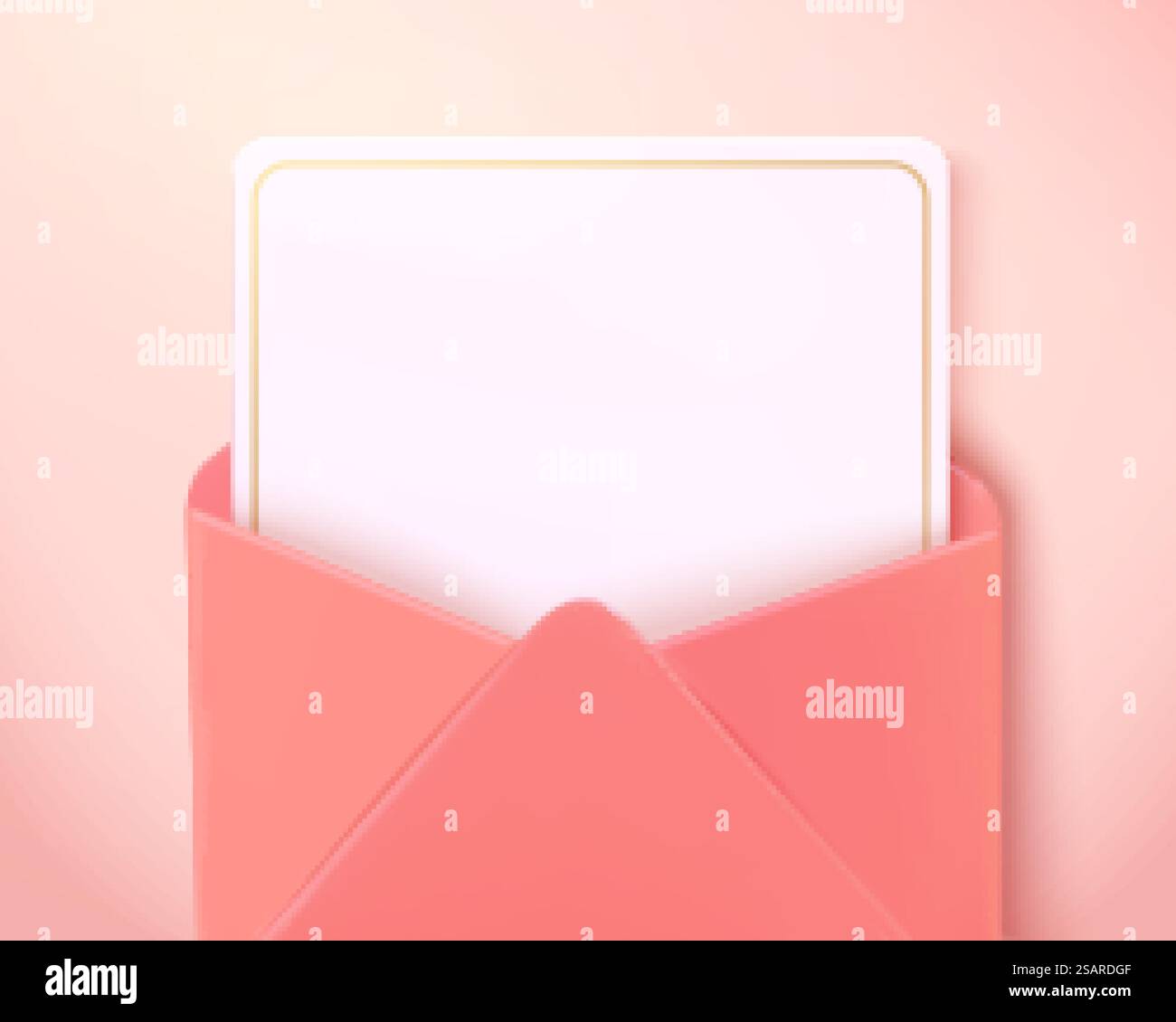 Blank greeting card and gift Stock Vector Images - Alamy