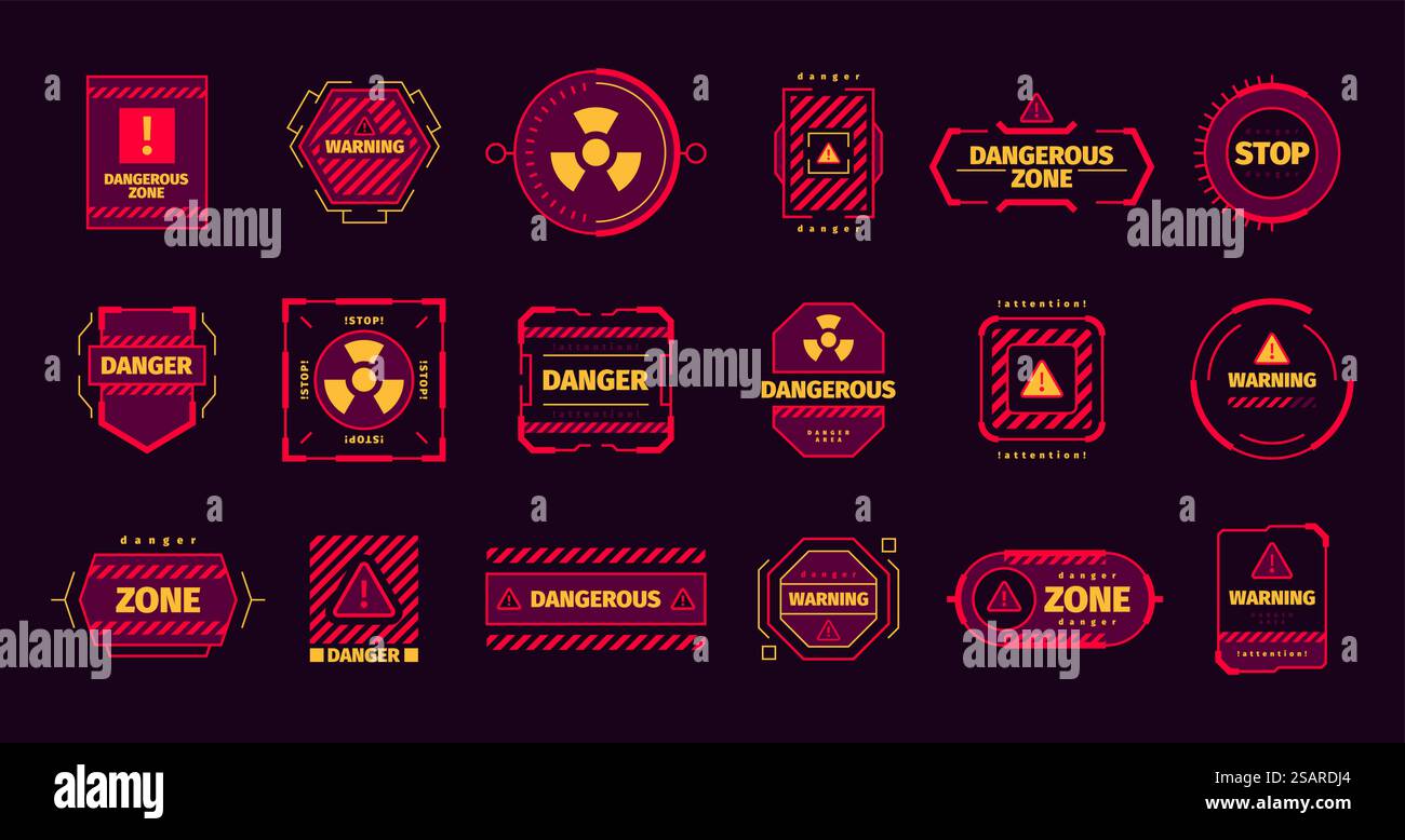 Tech interface futuristic high tech symbols hud ui digital display hi ...