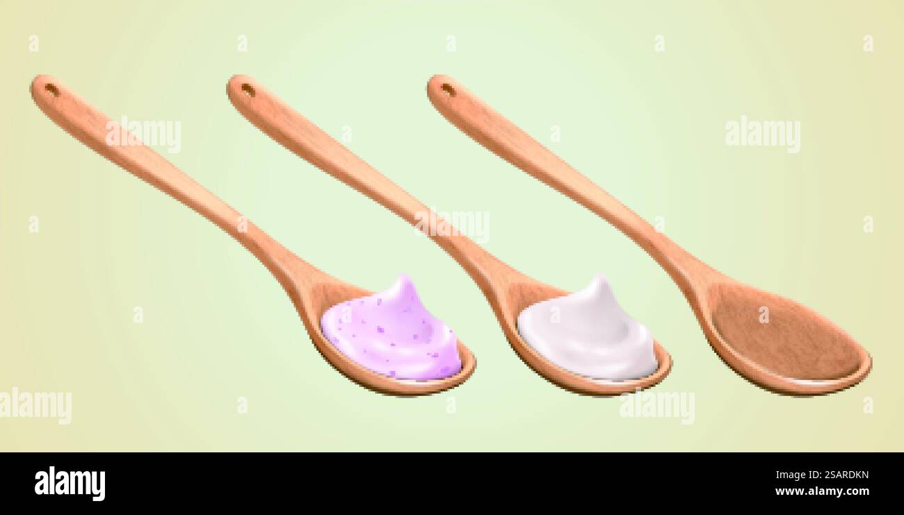 Wooden spoonful Stock Vector Images - Alamy