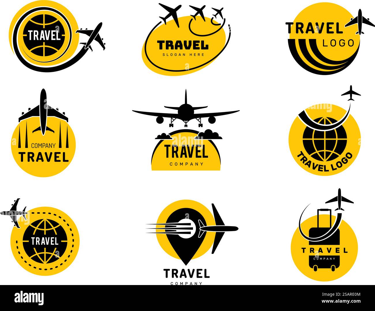 Travel logo. Adventure and exploration world concept identity for ...