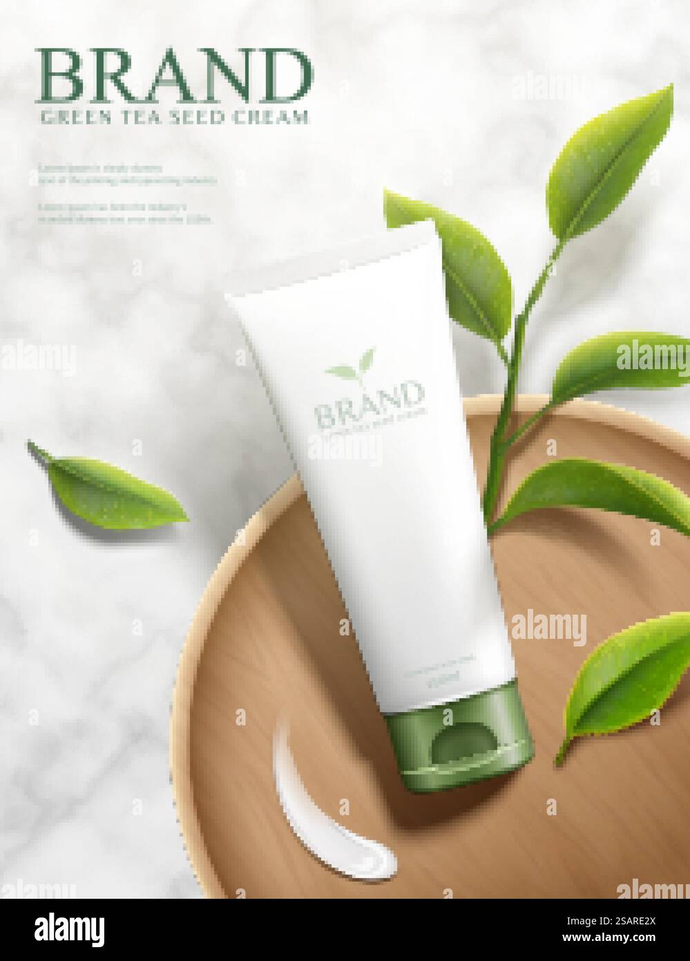 View green leaves tea Stock Vector Images - Alamy