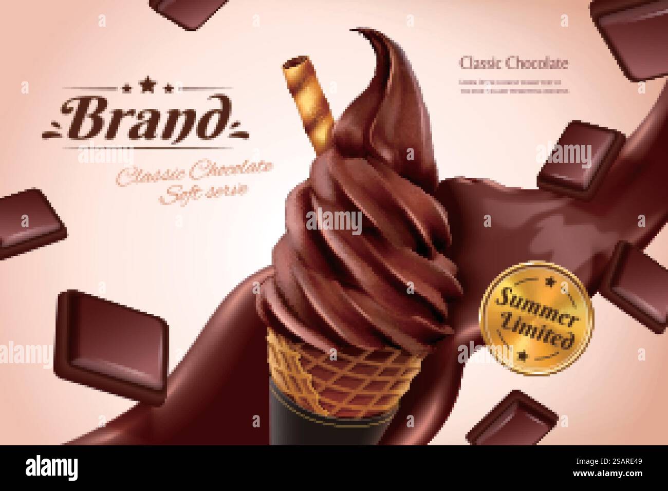 3d ice cream paper hi-res stock photography and images - Alamy