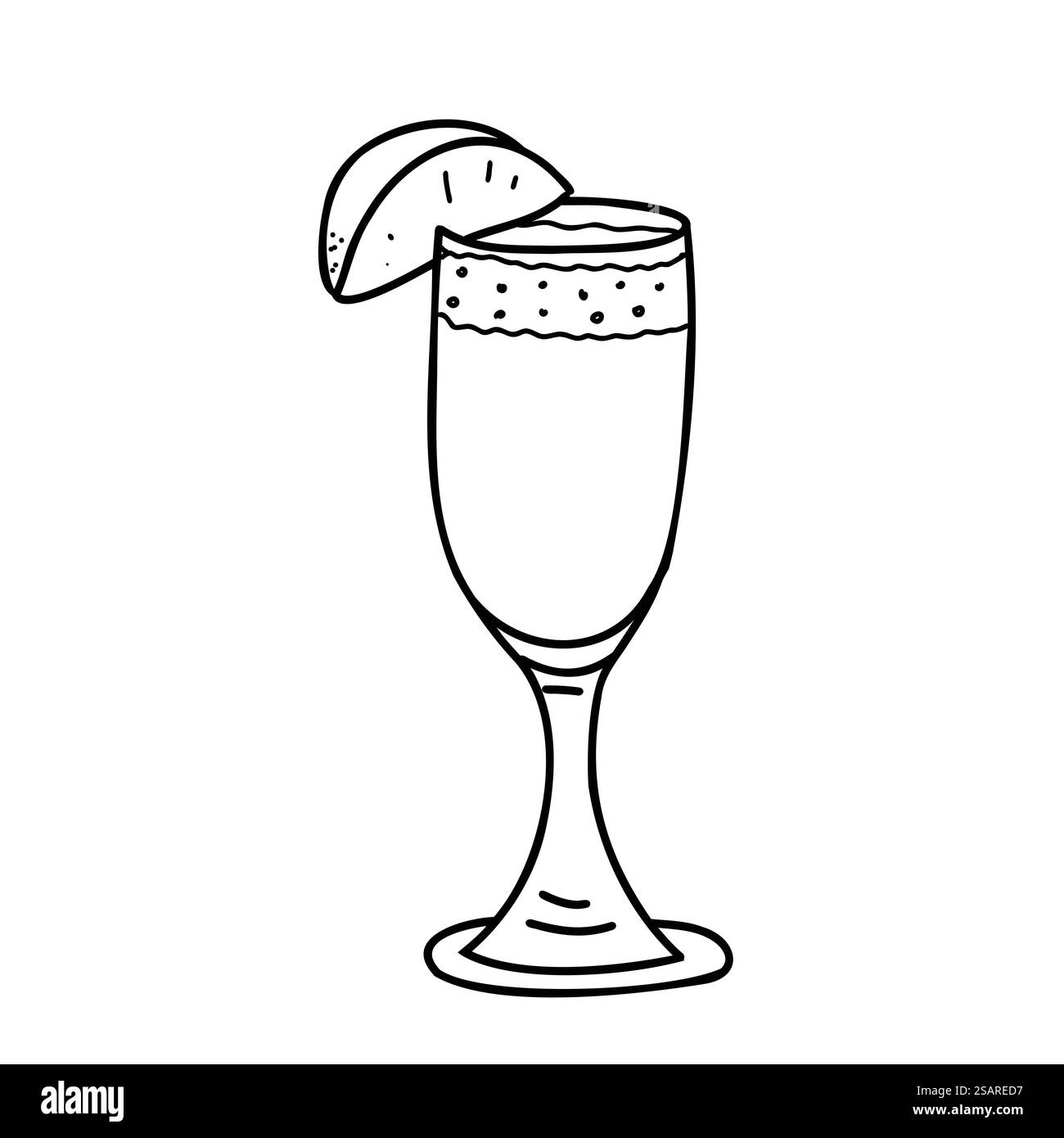 Bellini cocktail. Summer alcoholic Drink with Prosecco and Peach nectar ...