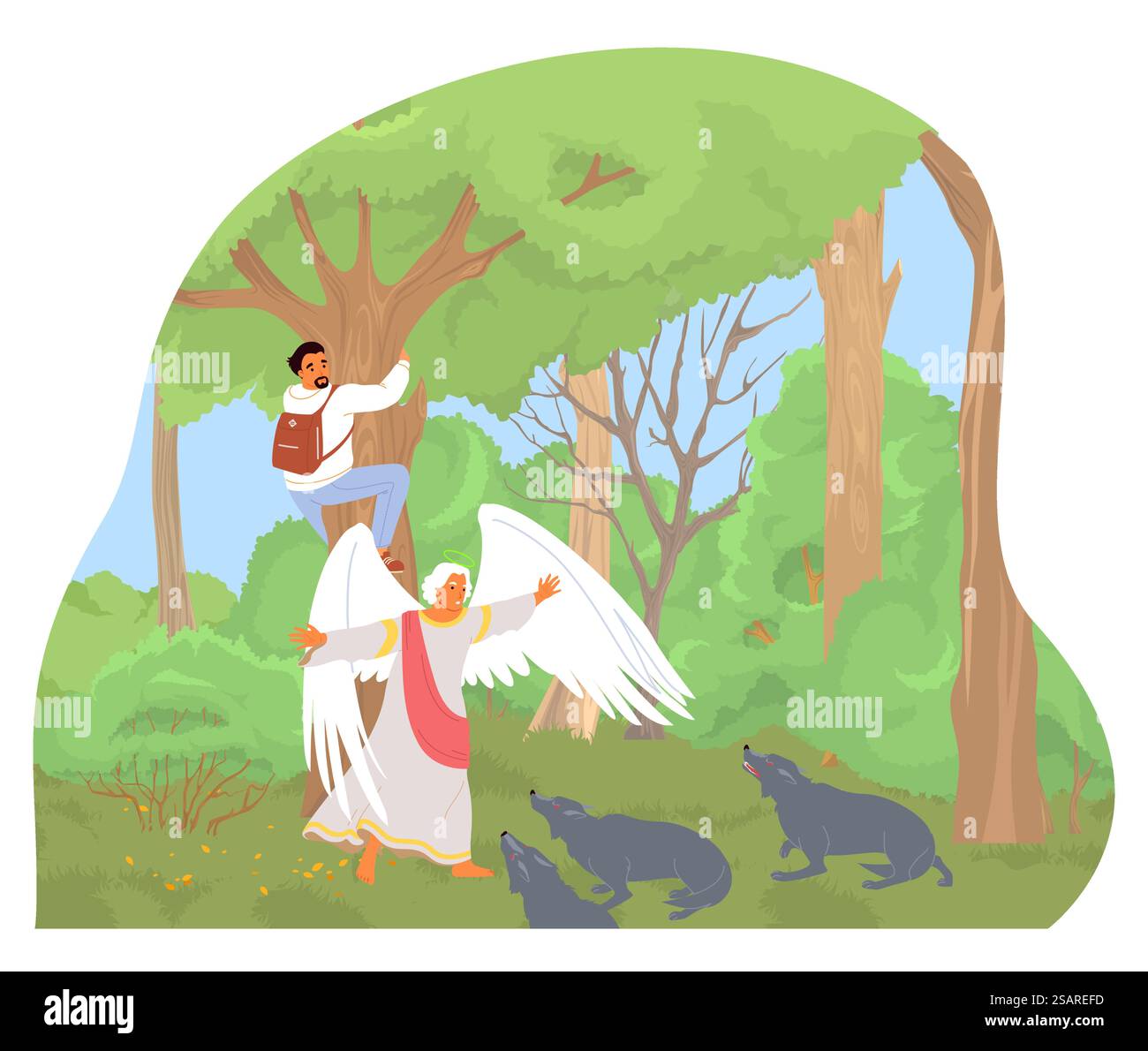 Hiker accident Stock Vector Images - Alamy