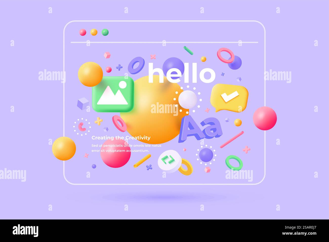 Web design development, design studio, creative process. Web UI UX Design Teamwork concept 3D ...