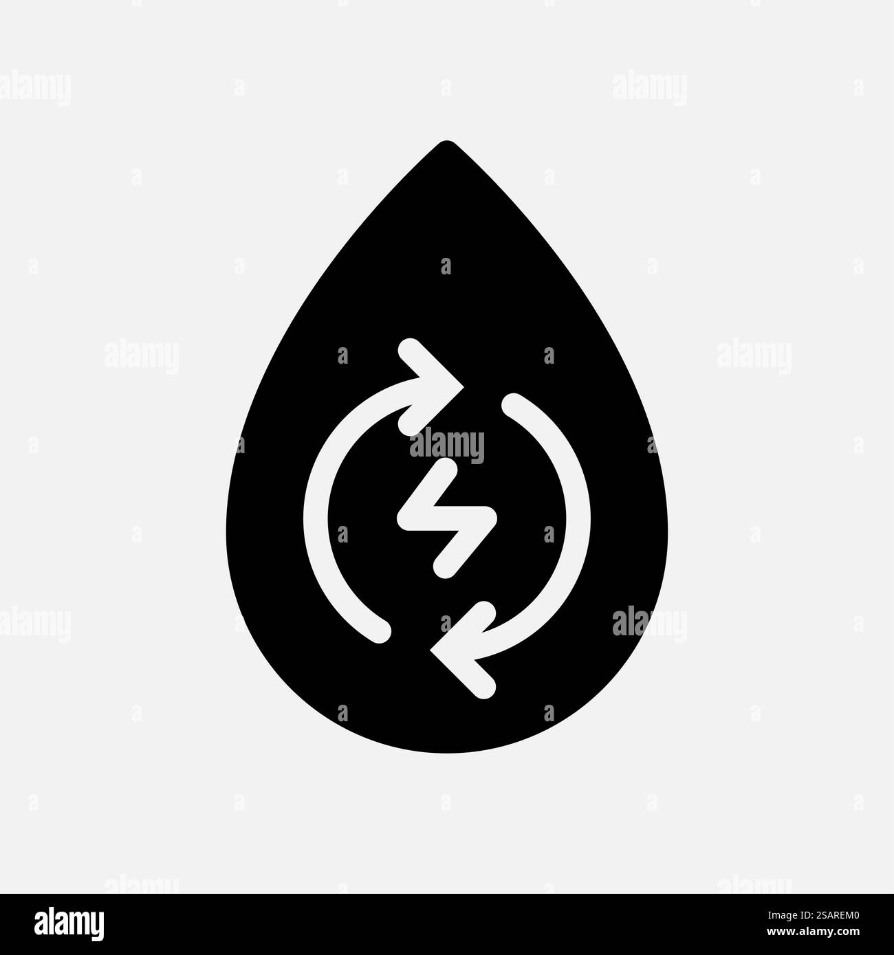 water recycle energy icon Semi solid, free energy, ecology, renewable ...