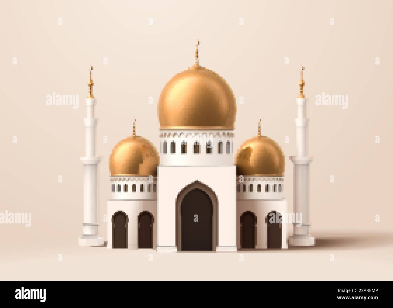 Cute mosque building model Stock Vector Image & Art - Alamy