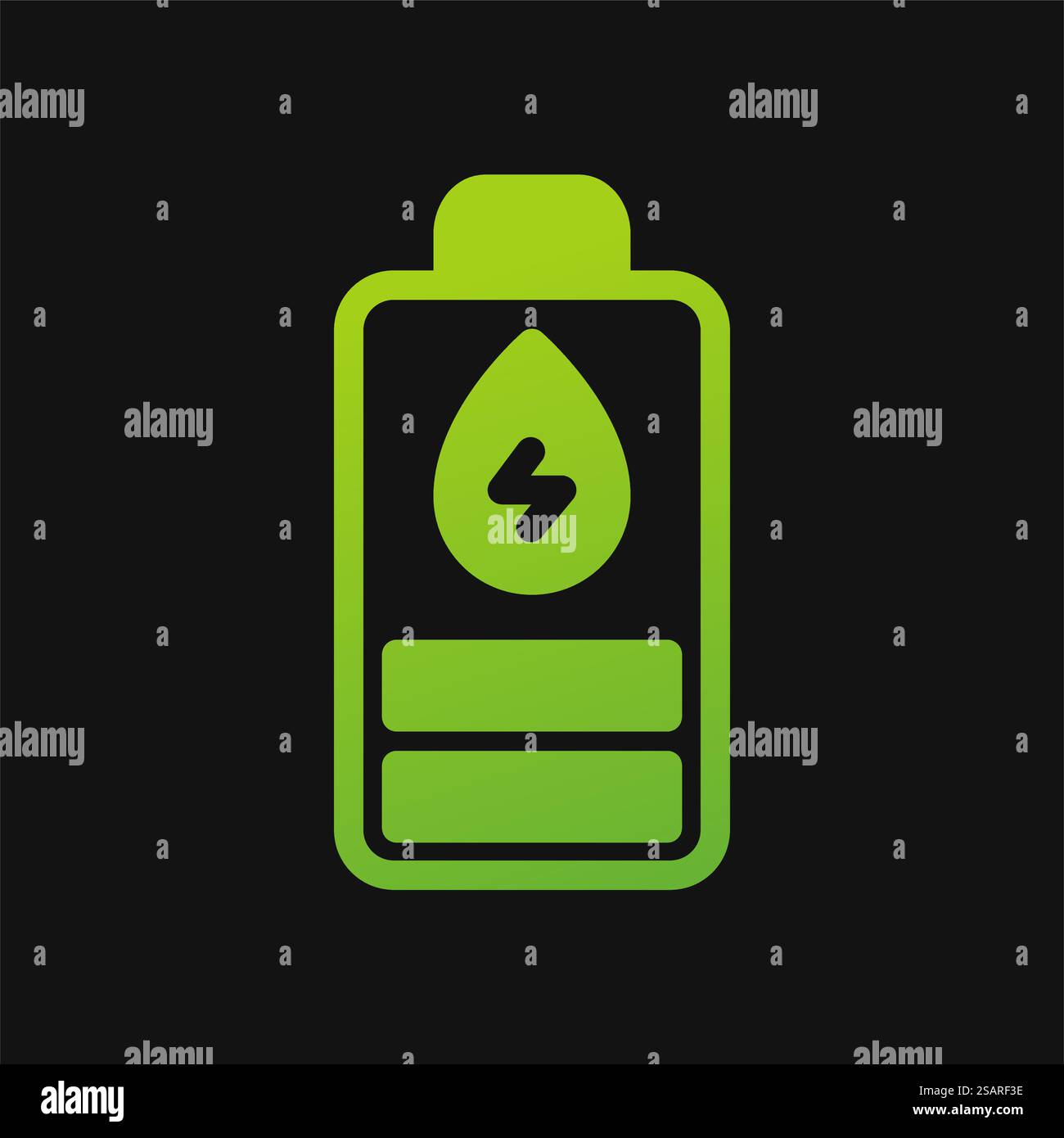 battery water energy icon Glyph color, free energy, ecology, renewable ...