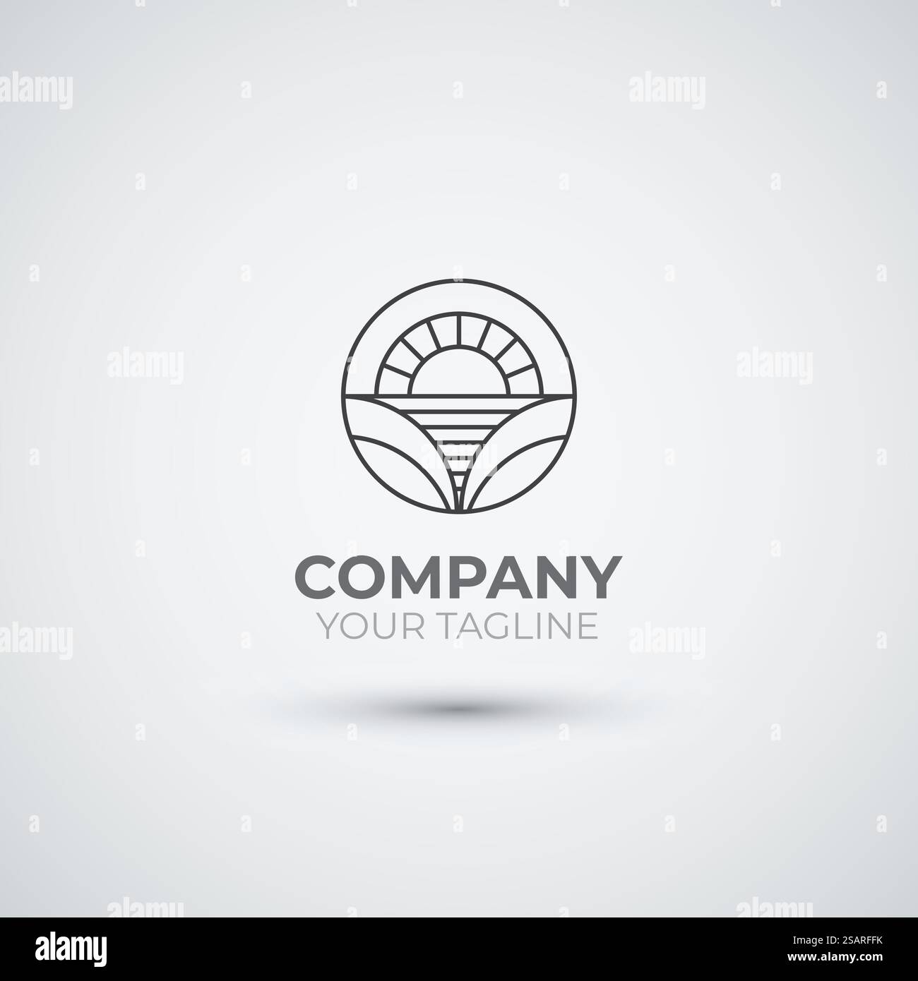 circle Farm house and agriculture logo design template Stock Vector ...