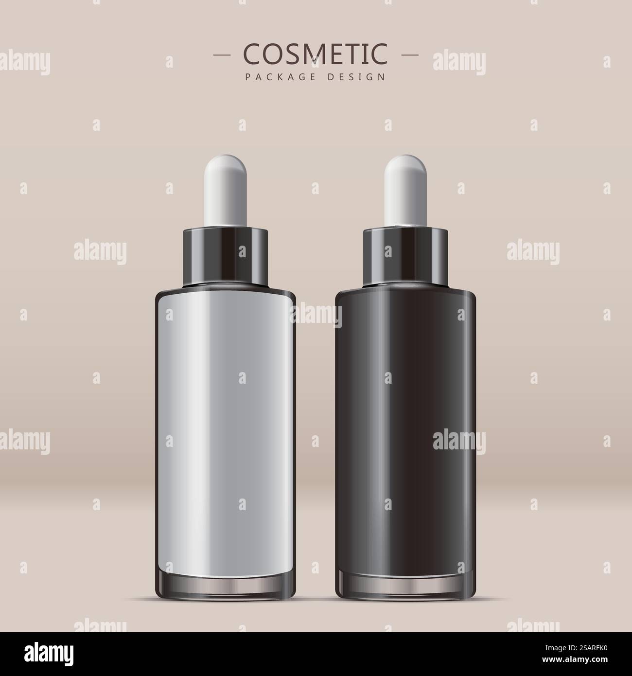 Dropper bottle clear glass Stock Vector Images - Alamy