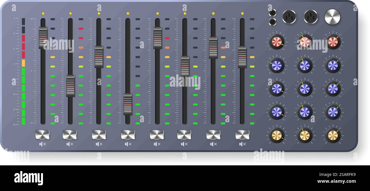 Audio mixer board multitrack mixing controller hi-res stock photography ...