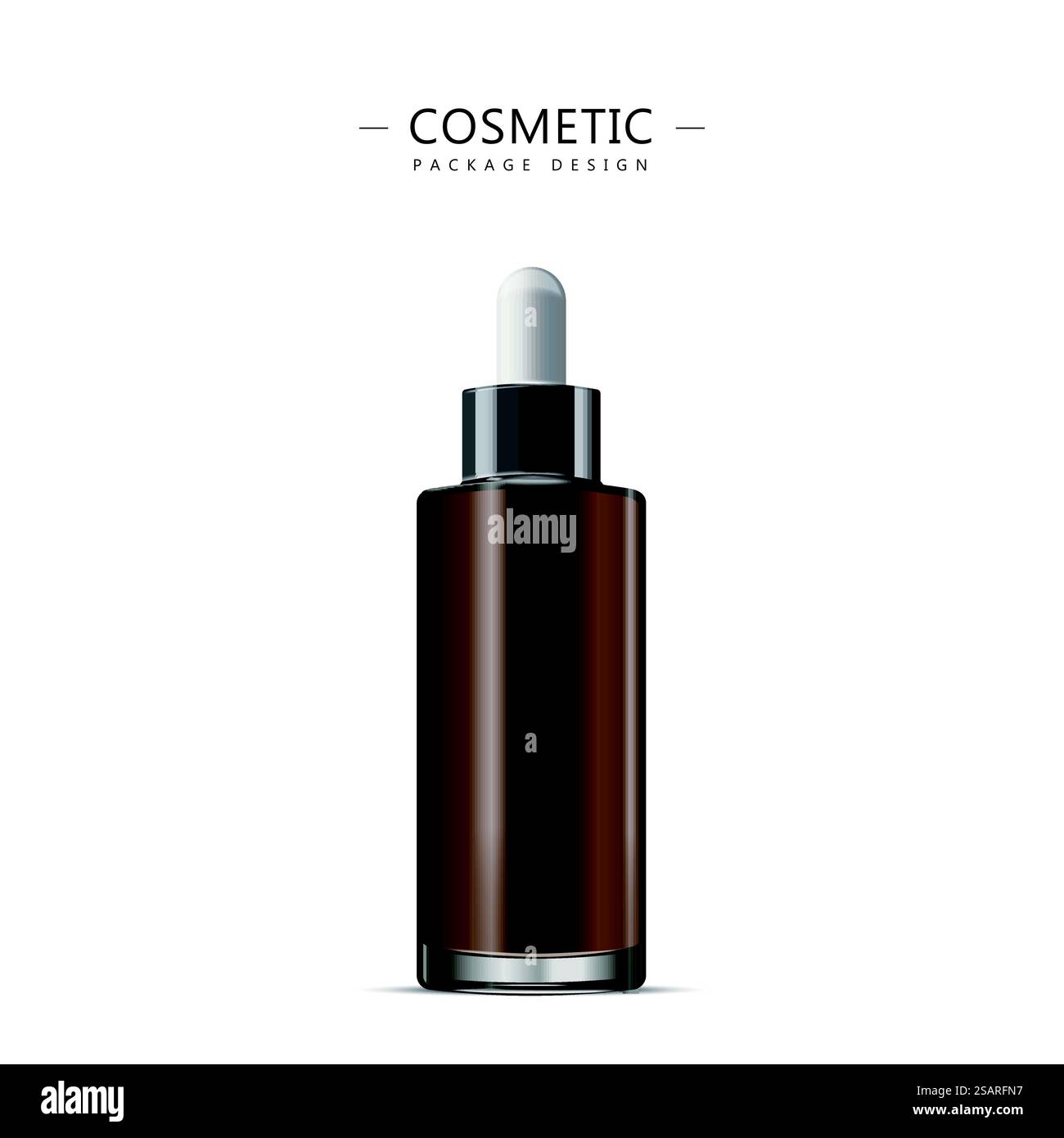 Glass cosmetic bottle dropper Cut Out Stock Images & Pictures - Alamy