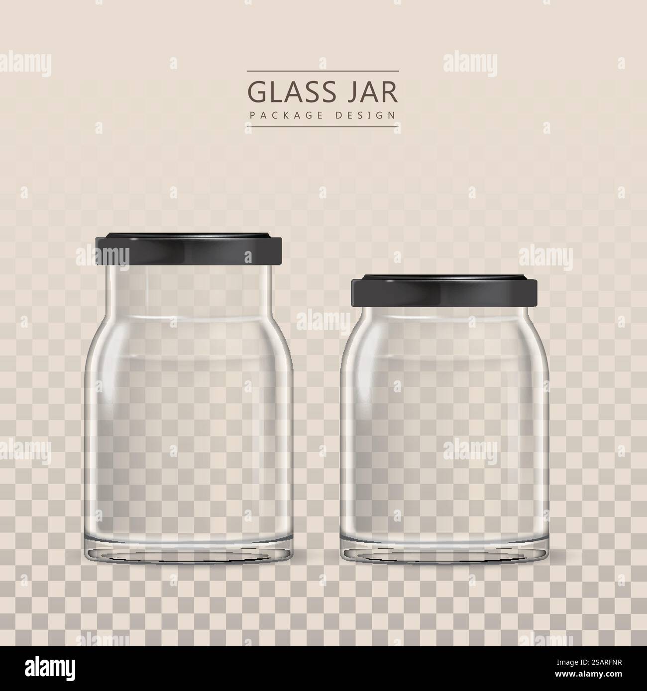 Empty glass jar template Stock Vector Image & Art - Alamy