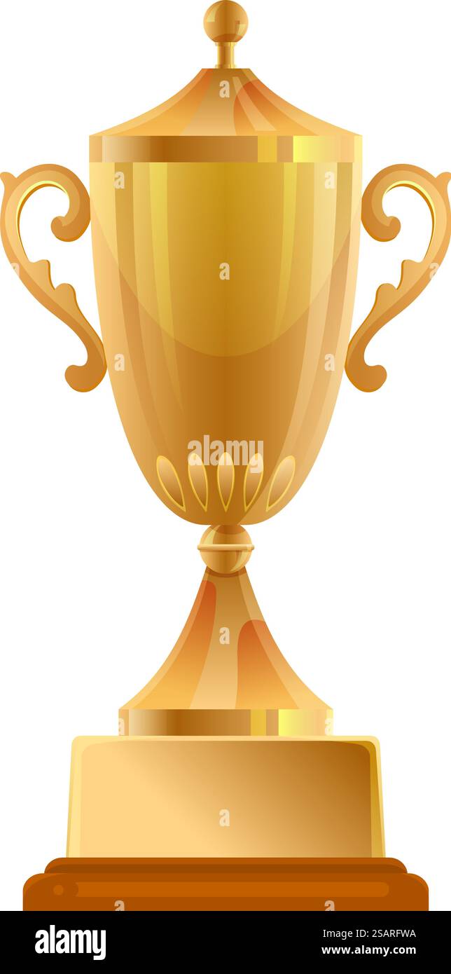 Golden award. Winner success prize. Honor achievement isolated on white ...