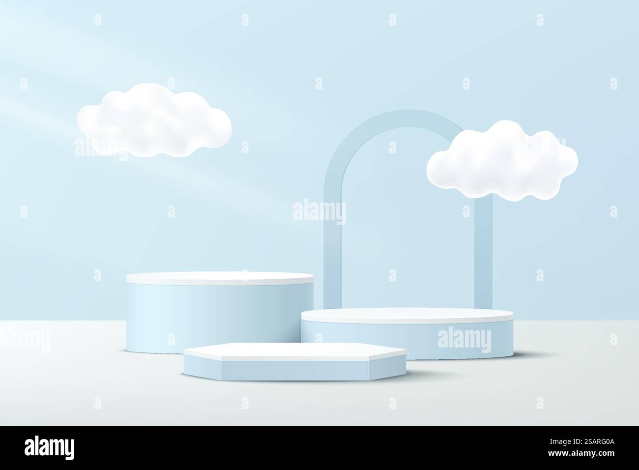 Blue sky white ball Stock Vector Images - Alamy