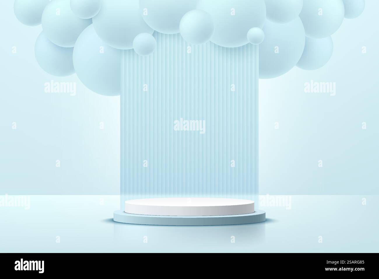 Blue 3d vertical cylinder Stock Vector Images - Alamy