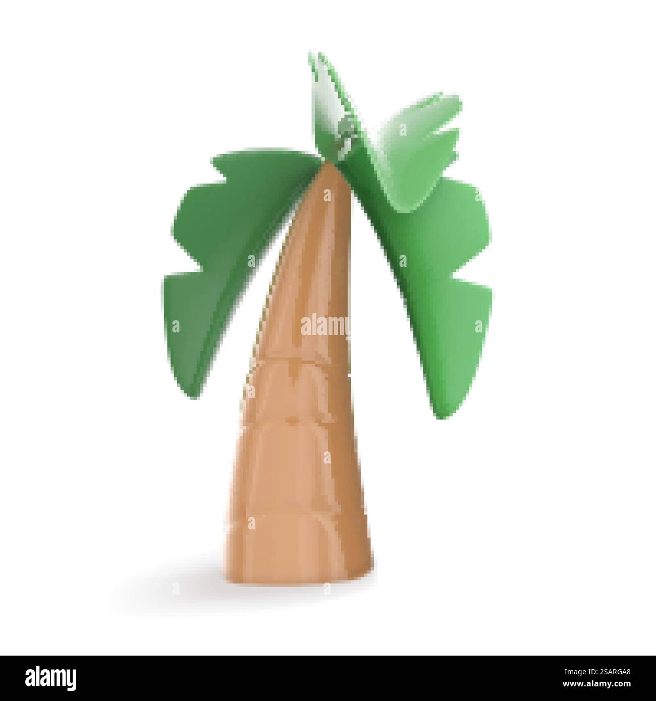 Tropical palm tree isolated Stock Vector Images - Alamy