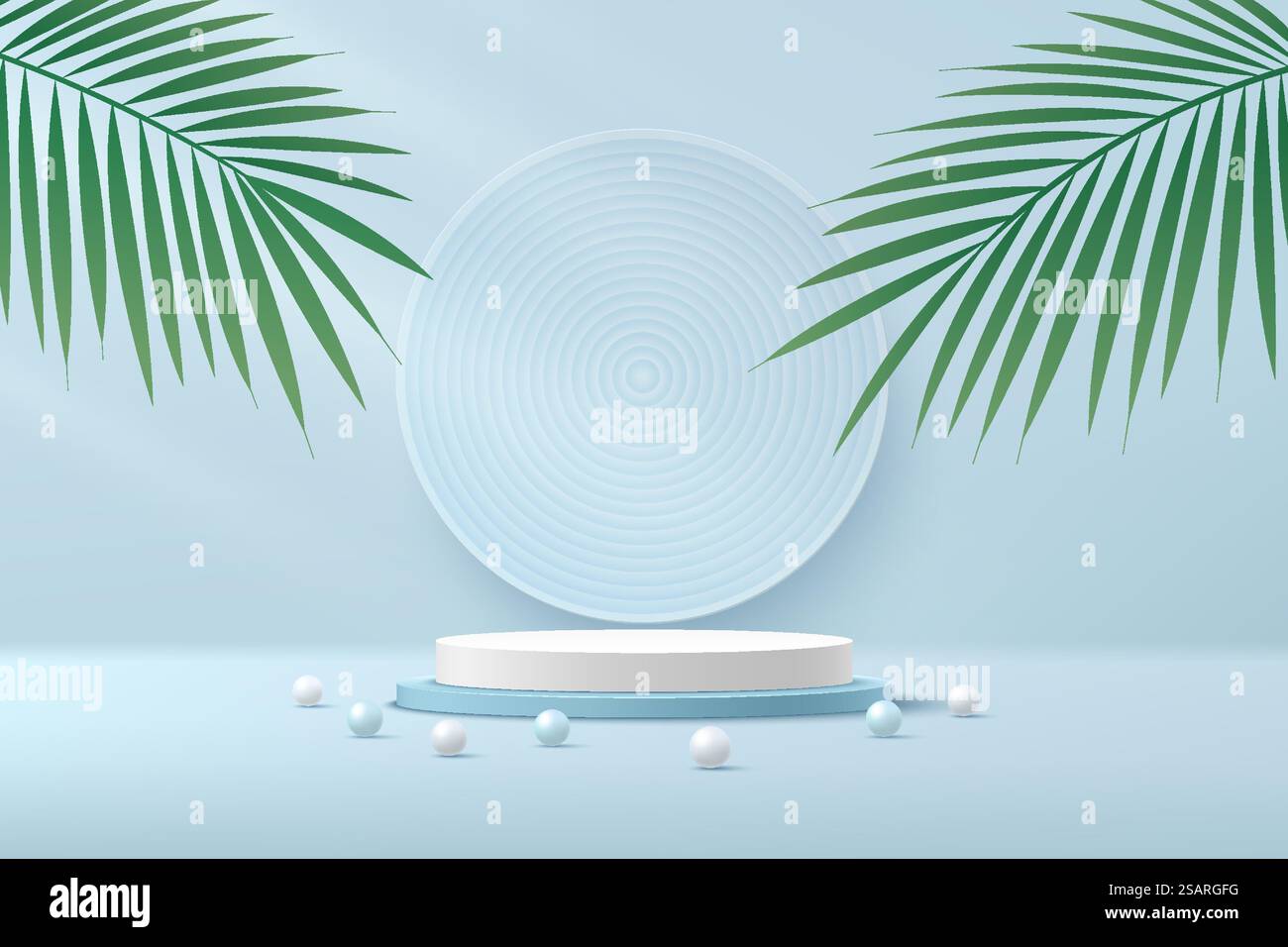 Blue empty room studio Stock Vector Images - Alamy