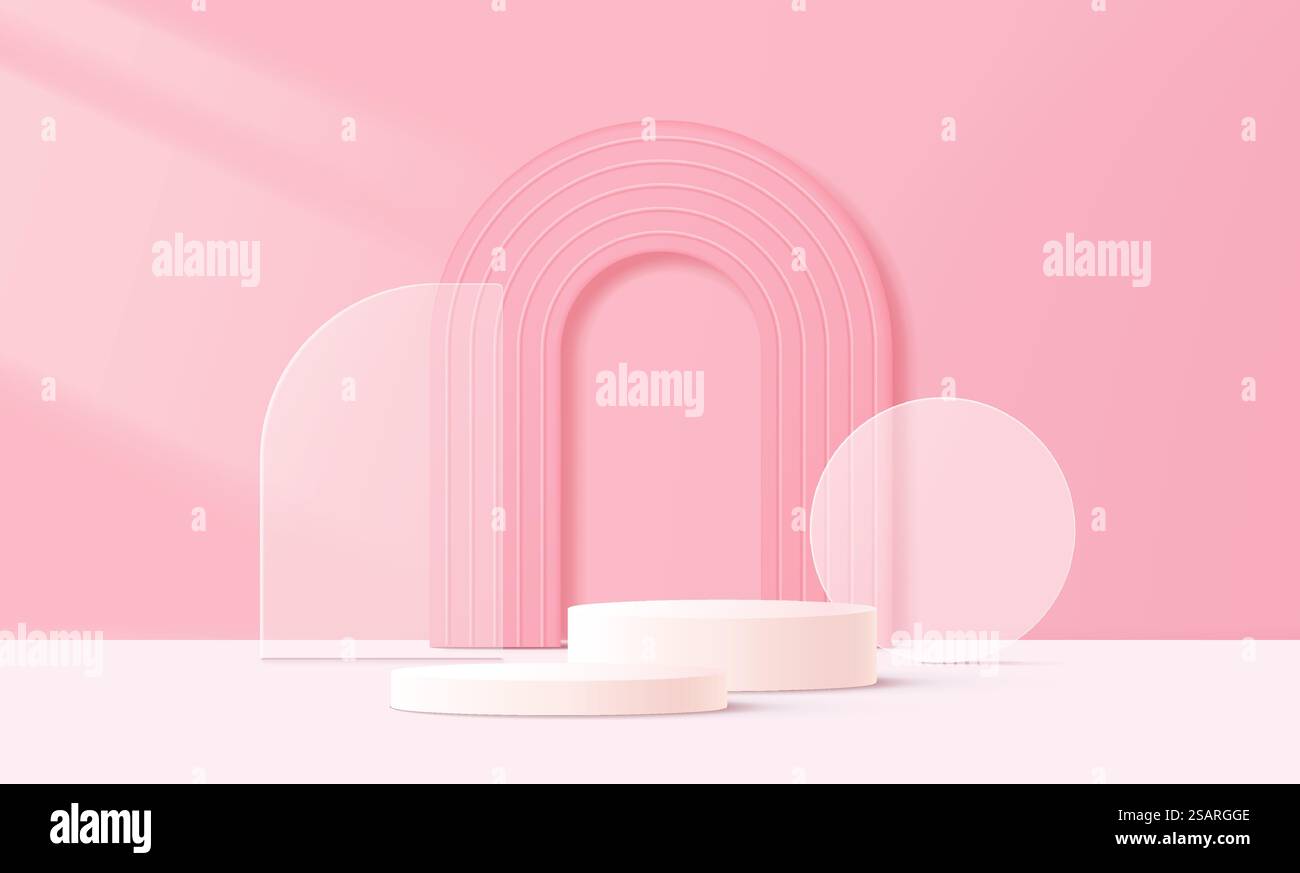 Pedestal lighting show display Stock Vector Images - Alamy