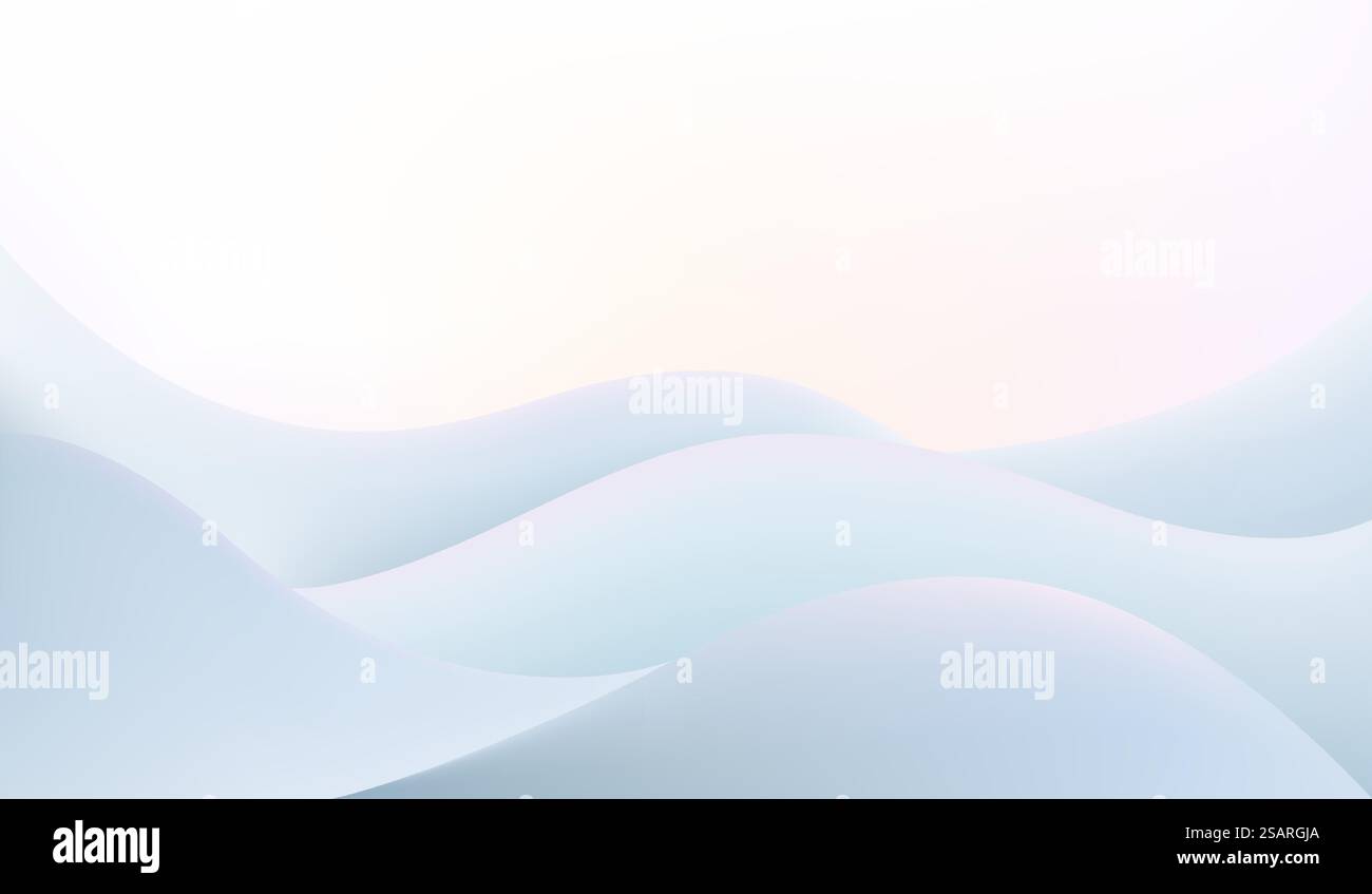 A simple modern abstract design. A beautiful, soft, off white element ...