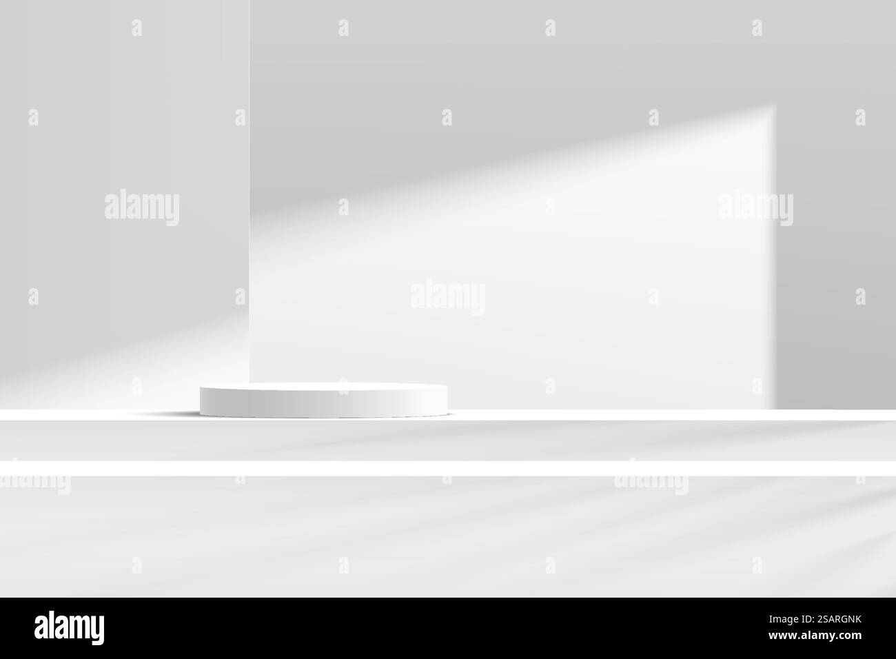 3d rendering white table Black and White Stock Photos & Images - Alamy