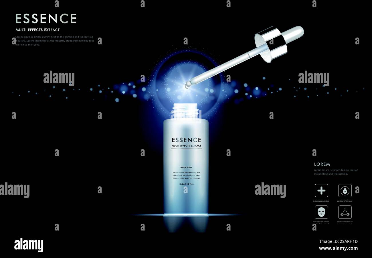 essence multi effect extract container Stock Vector Image & Art - Alamy