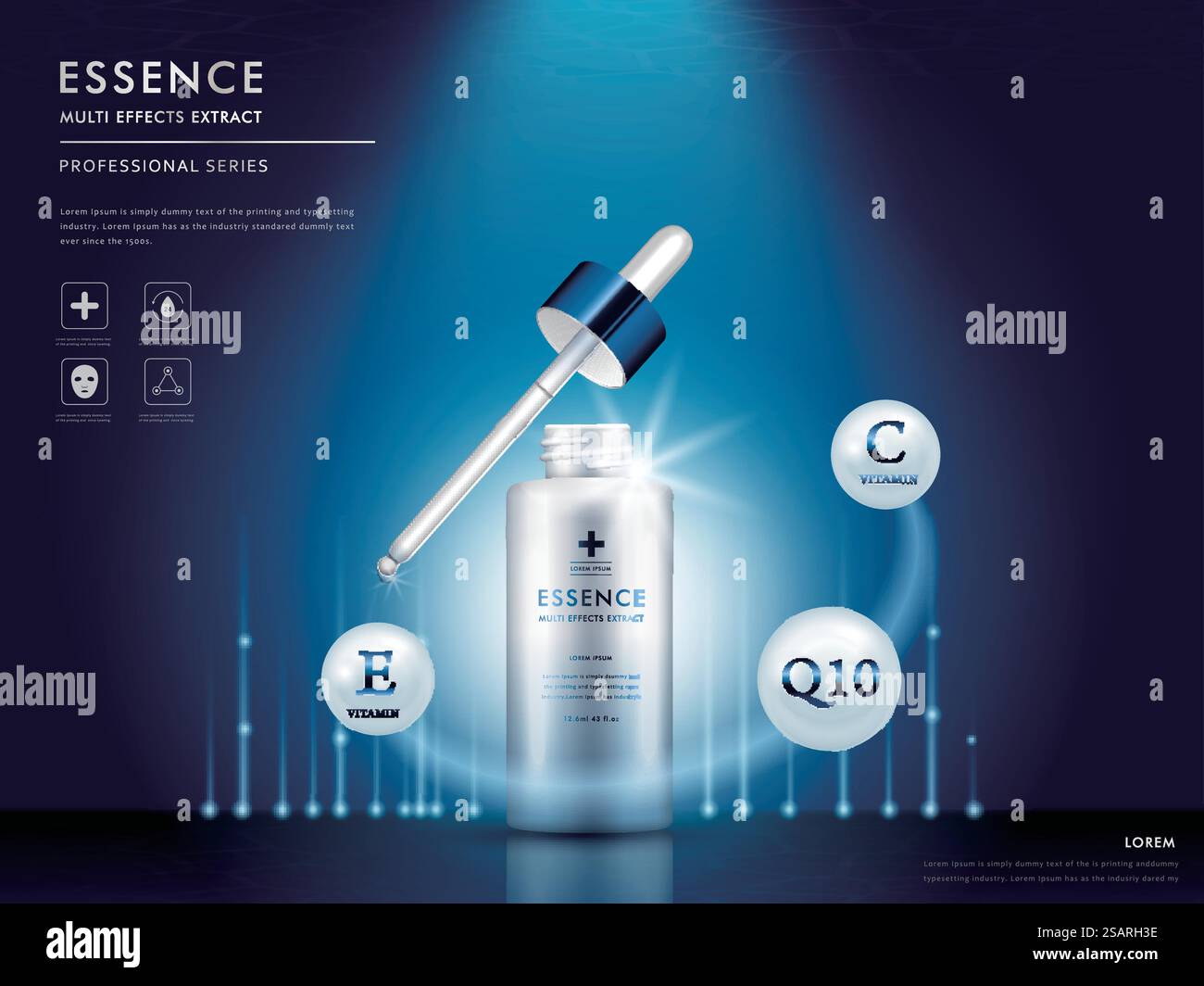 essence multi effect extract container Stock Vector Image & Art - Alamy