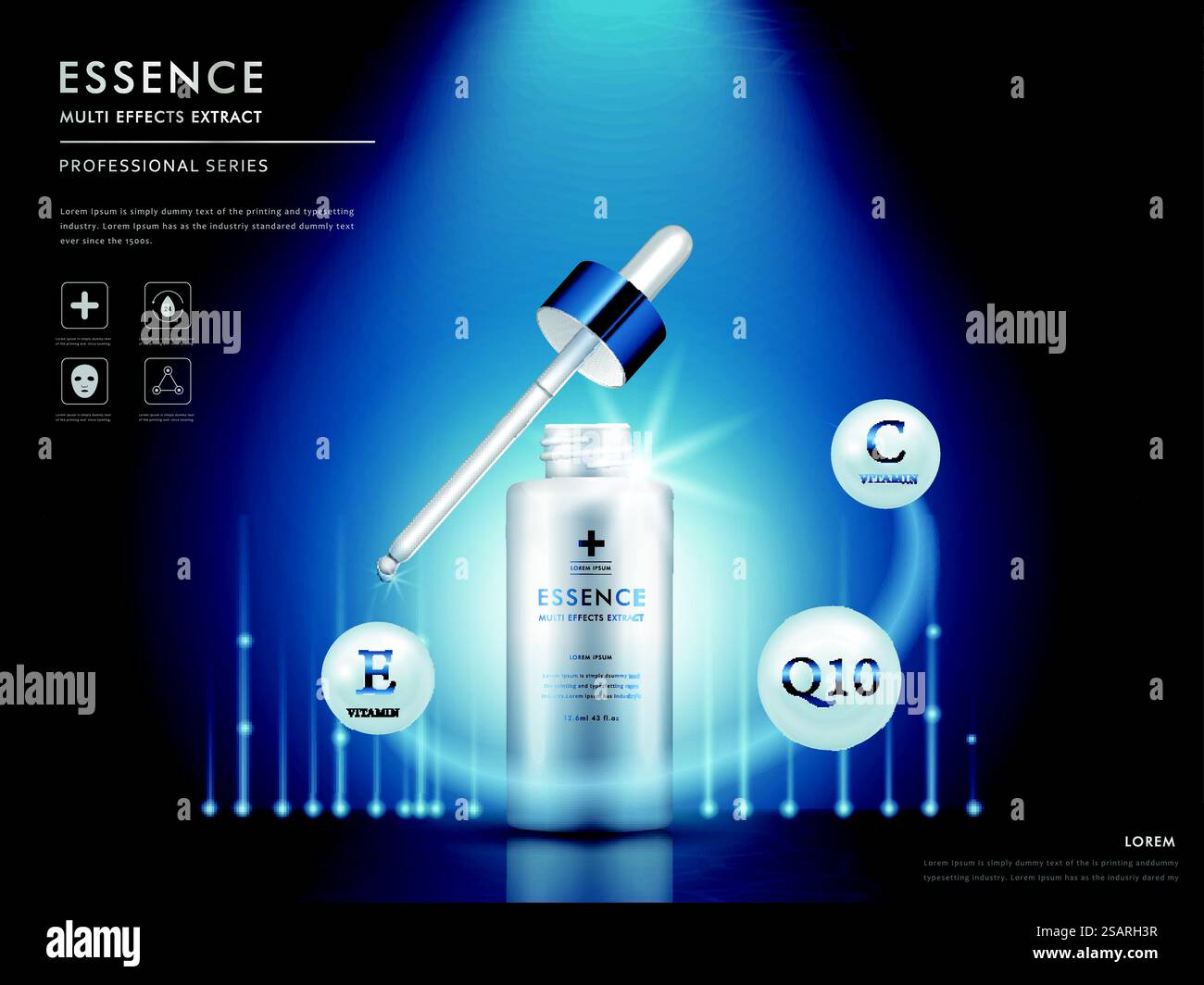 essence multi effect extract container Stock Vector Image & Art - Alamy
