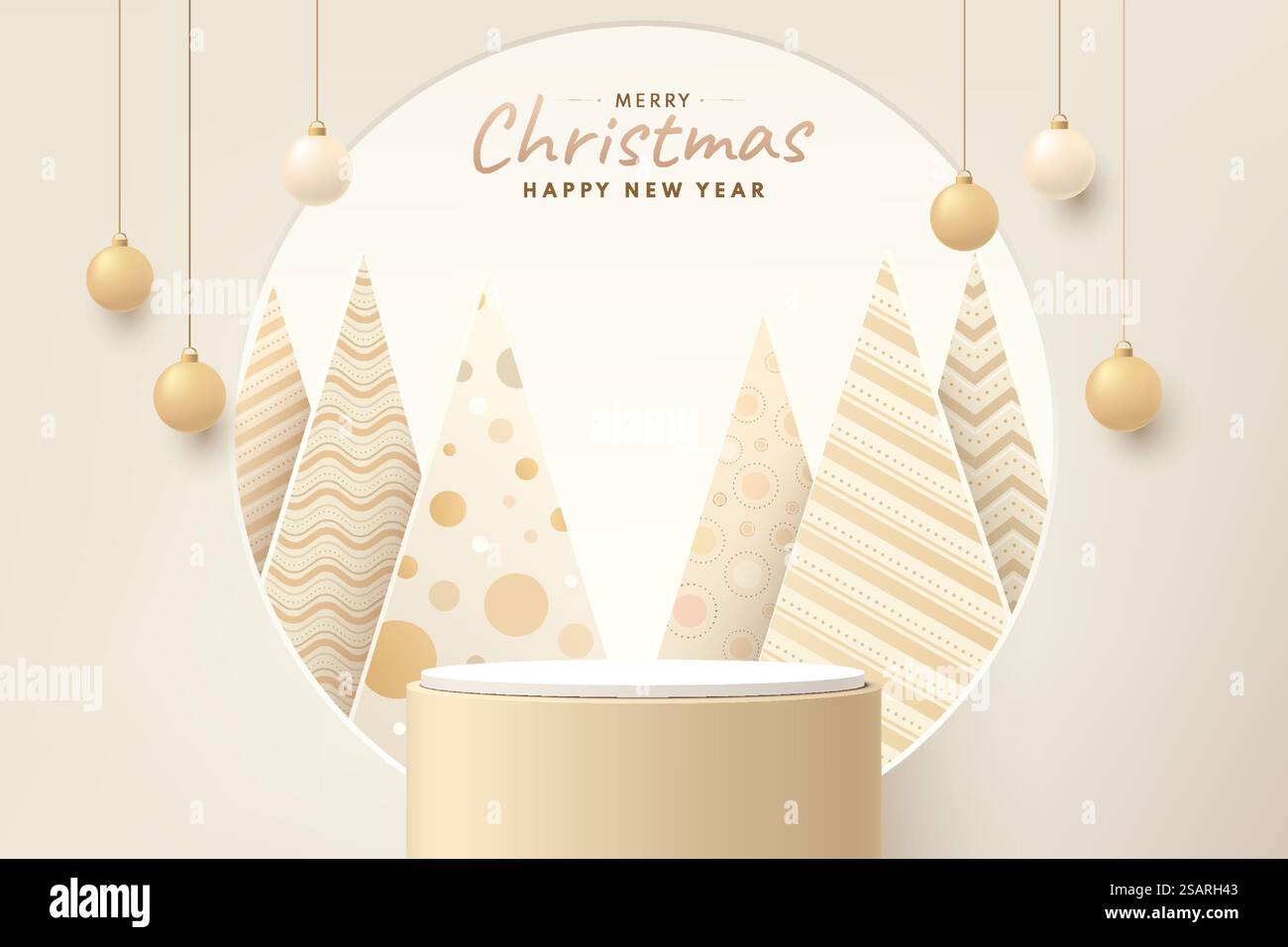 Christmas tree display in Stock Vector Images - Alamy