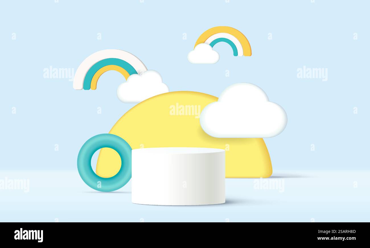 Empty creative stage object Stock Vector Images - Alamy