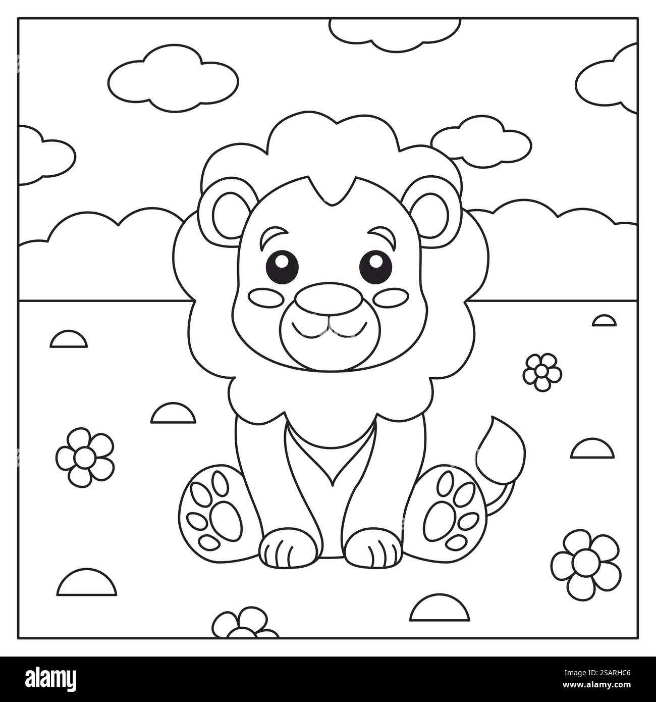 Portrait of a white lion Cut Out Stock Images & Pictures - Alamy