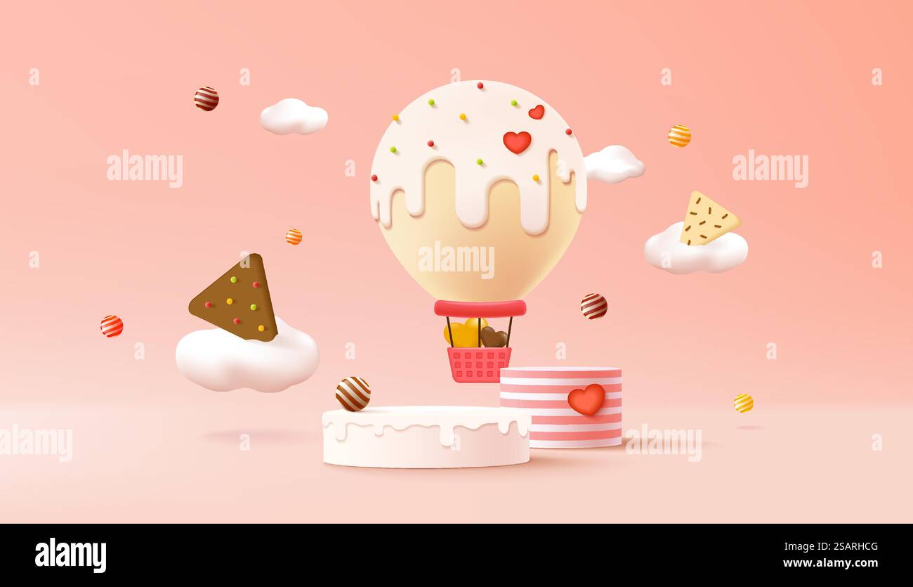 Presentation background ice cream Stock Vector Images - Alamy