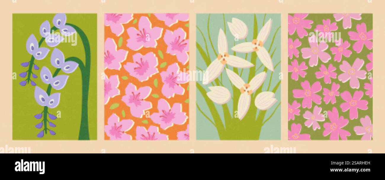 Spring composition Stock Vector Images - Alamy