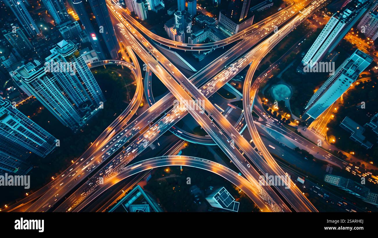 This breathtaking aerial image captures the intricate network of ...