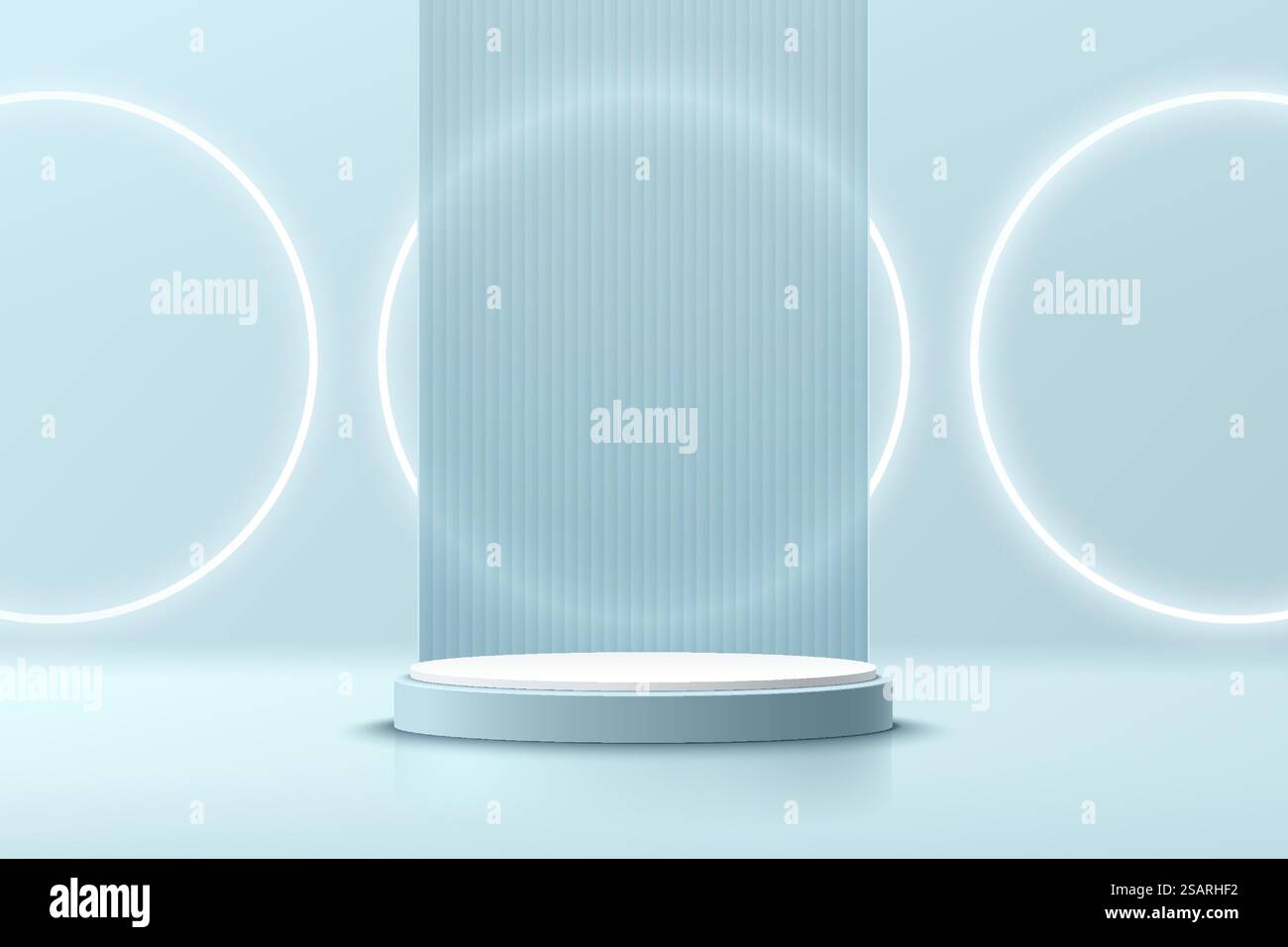 White isolated product podium Stock Vector Images - Alamy