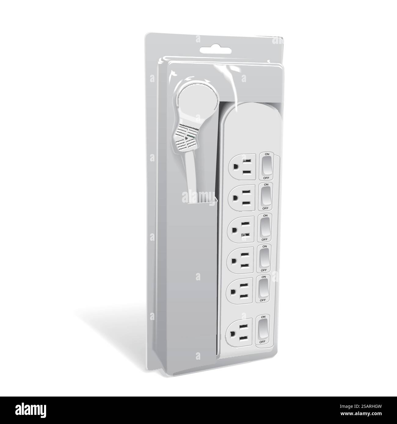 Socket switch white on Stock Vector Images - Alamy