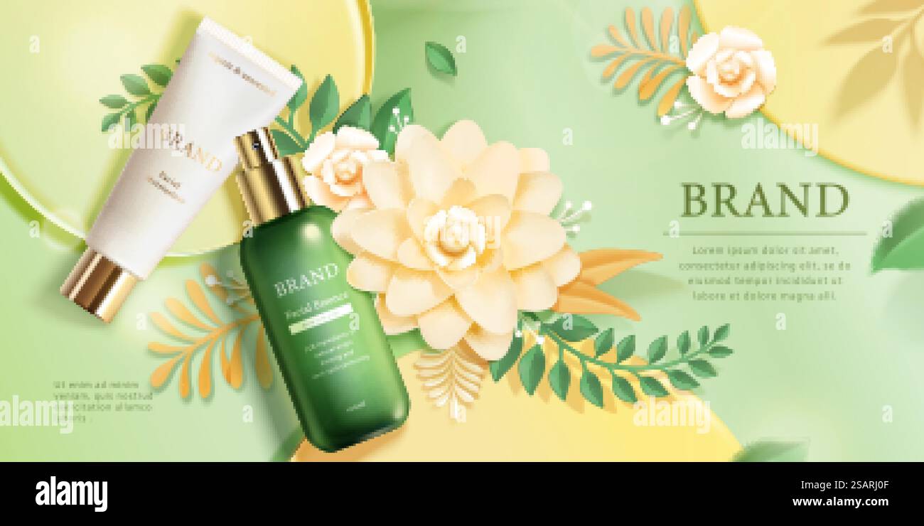 Eco cosmetic product Stock Vector Images - Alamy