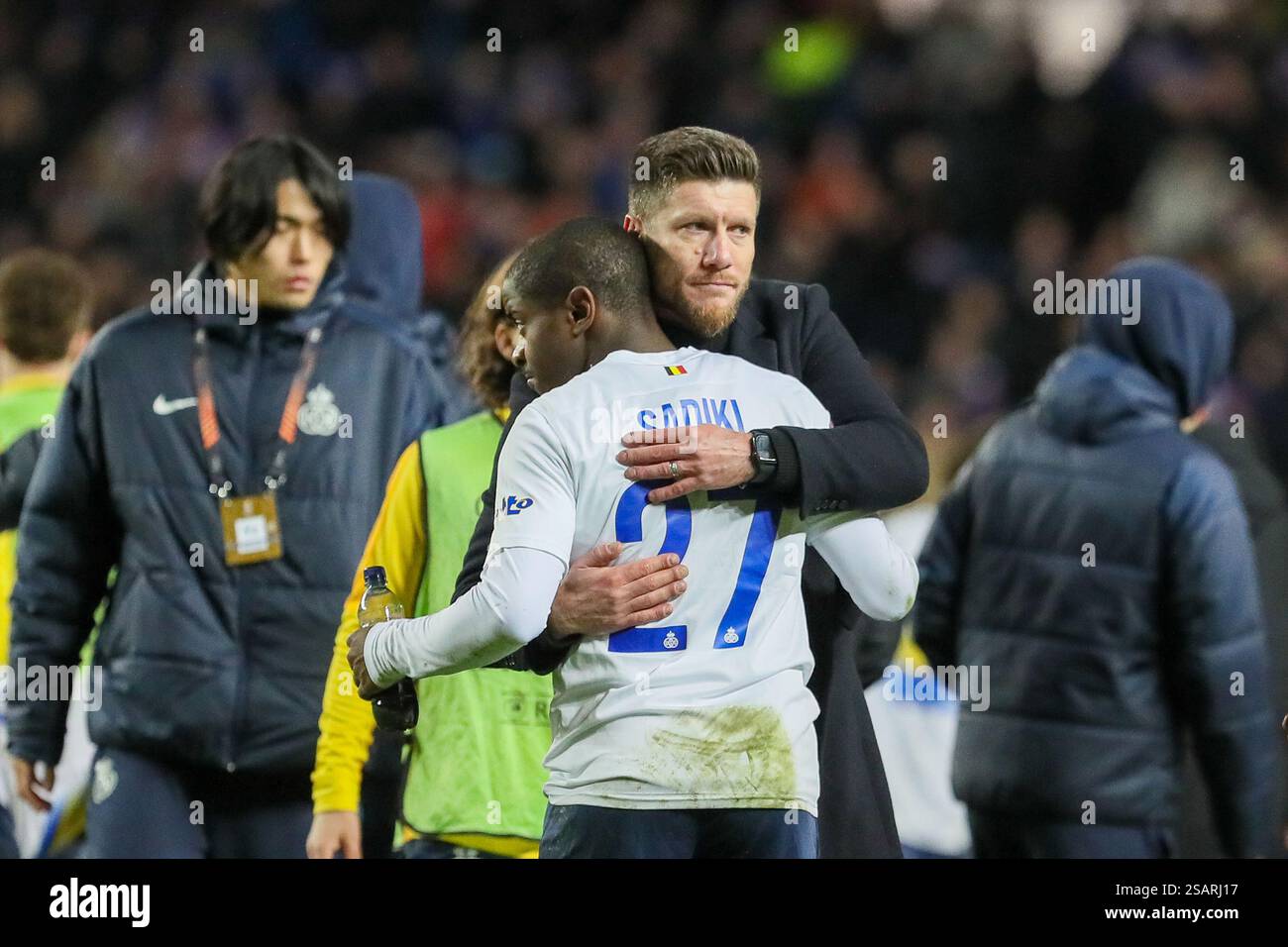 Glasgow, UK. 30th Jan, 2025. Rangers played the Belgian football team ...