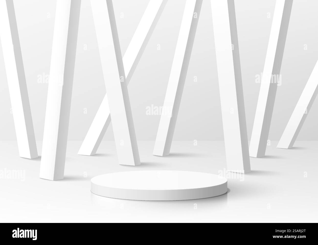 3d podium round wall Black and White Stock Photos & Images - Alamy