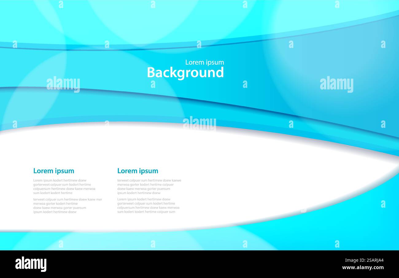 Modern blue business presentation template, vector illustrator Stock ...