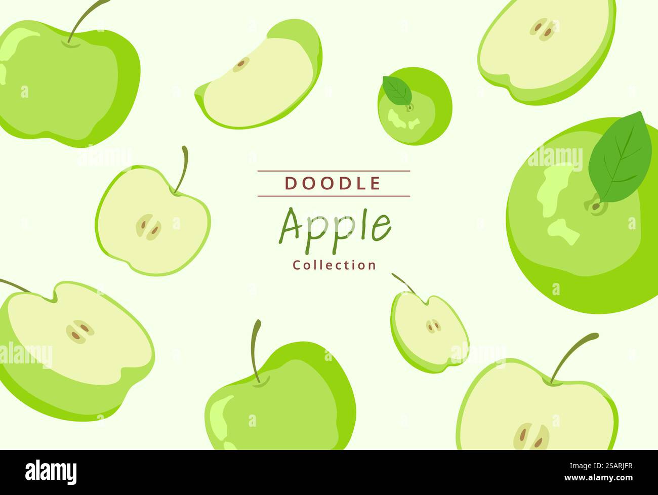 Apple elements set Stock Vector Images - Alamy