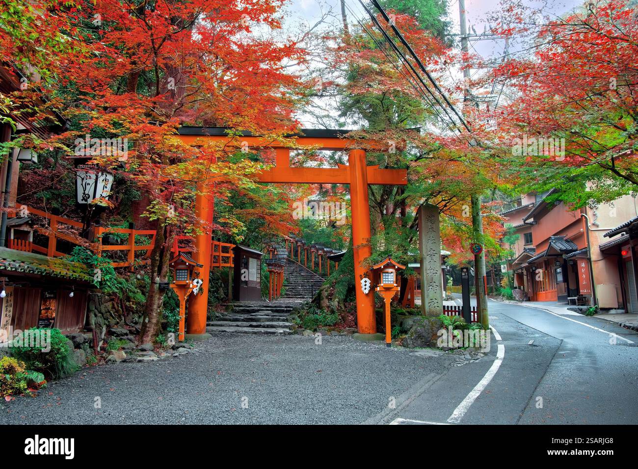 Kyoto, Japan - November 16 2024: Kifune Shrine in Kyoto, Japan with ...