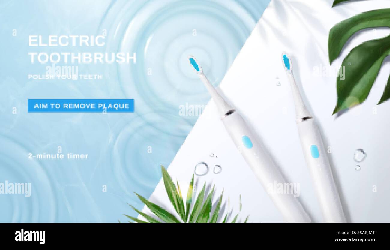 Two toothbrushes Stock Vector Images - Alamy