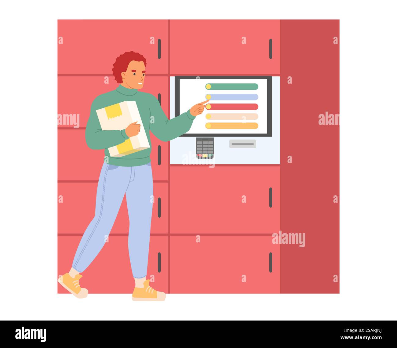 Parcel terminal Stock Vector Images - Alamy
