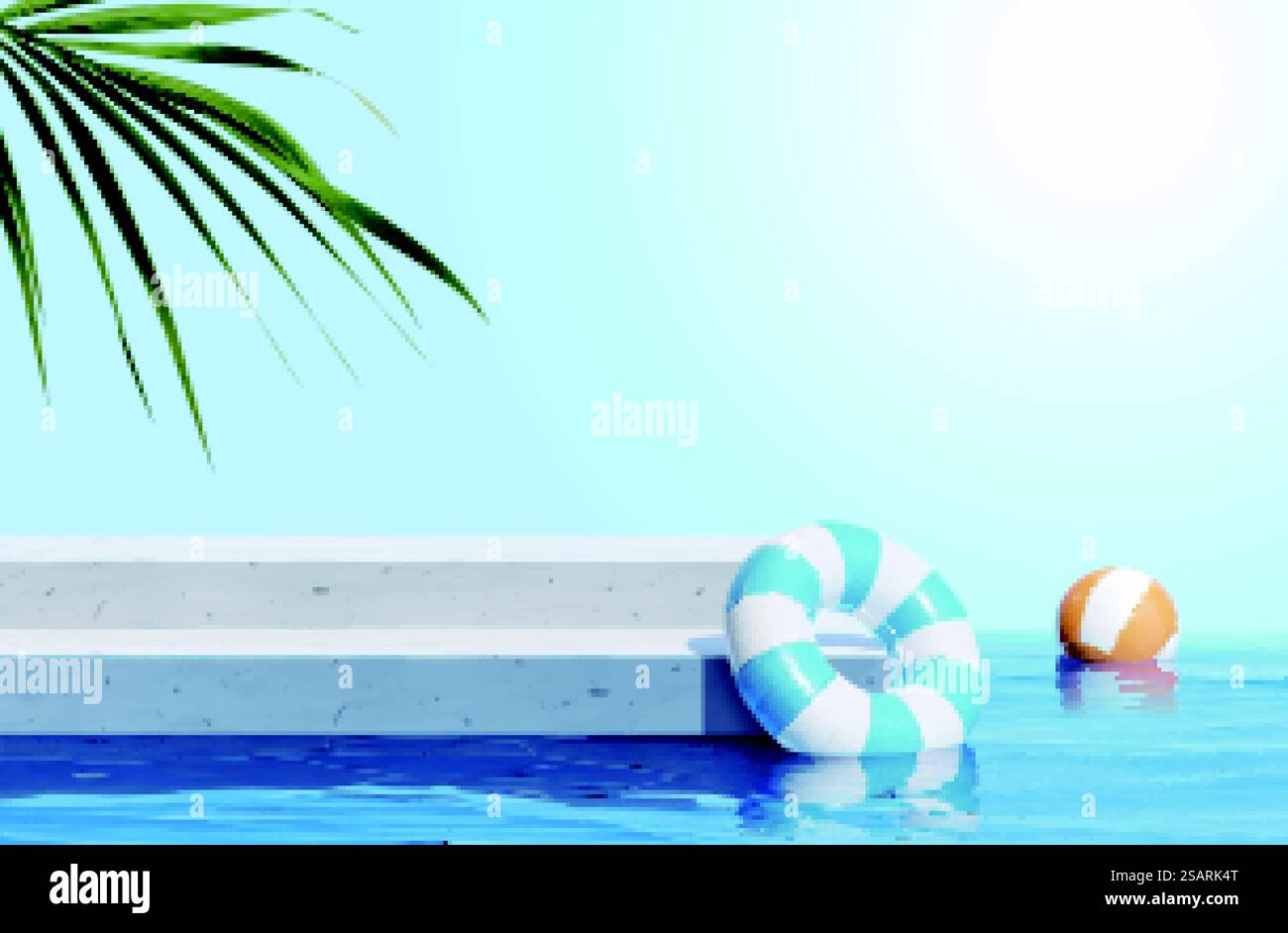 Summer concept pool ball Stock Vector Images - Alamy