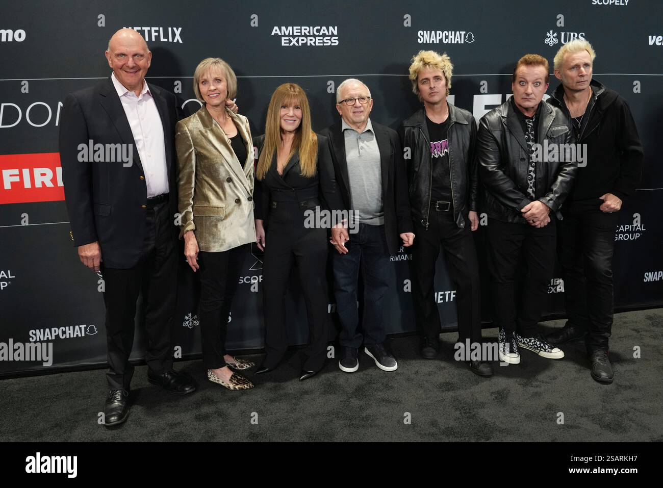 Steve Ballmer, from left, Connie Snyder, Shelli Azoff, and Irving Azoff ...