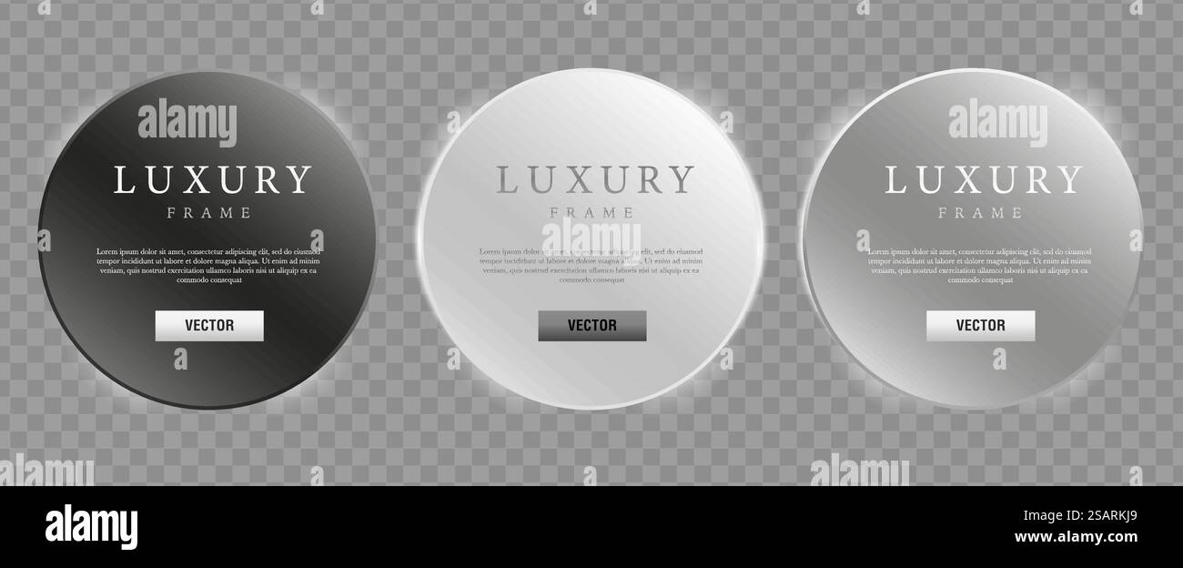 Black background white frames Stock Vector Images - Alamy